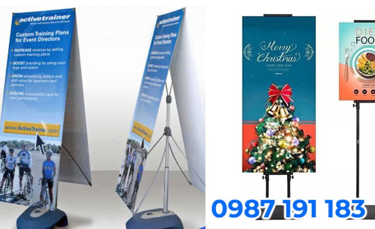 Standee 2 mặt là gì? Cấu tạo và phân loại standee 2 mặt