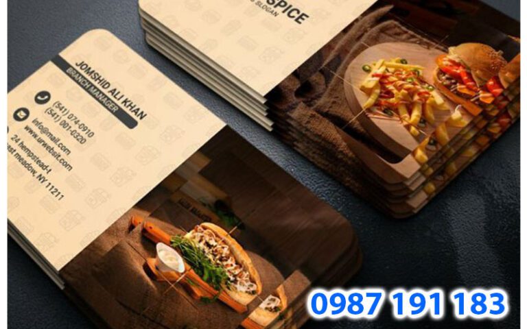 Top 10+ mẫu name card nhà hàng, quán ăn đẹp được ưa chuộng
