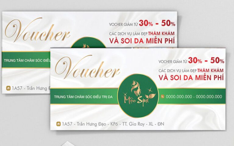 Top 20+ mẫu voucher spa đẹp, ấn tượng, thu hút khách
