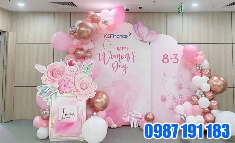 25 mẫu in backdrop ngày lễ 8-3 đẹp nhất