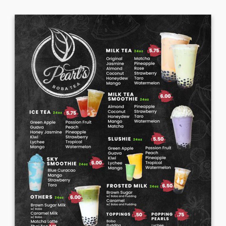 50+ Mẫu thiết kế menu trà sữa cực ĐỘC ĐÁO - ẤN TƯỢNG