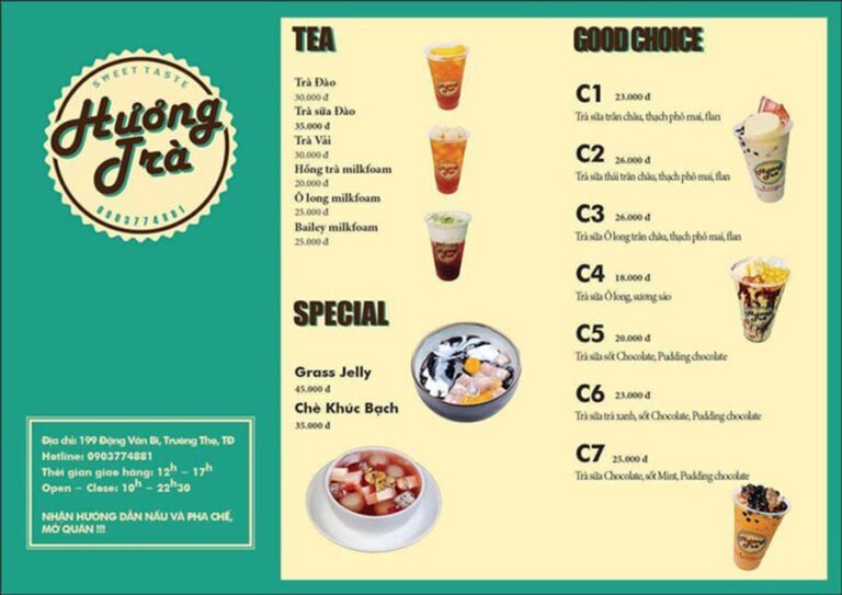 50+ Mẫu thiết kế menu trà sữa cực ĐỘC ĐÁO - ẤN TƯỢNG